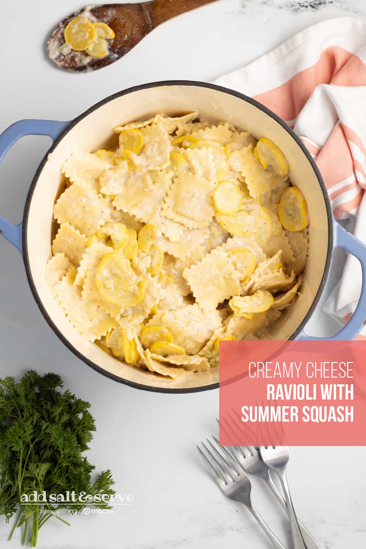 20 Minute Creamy Summer Squash Ravioli – Add Salt & Serve