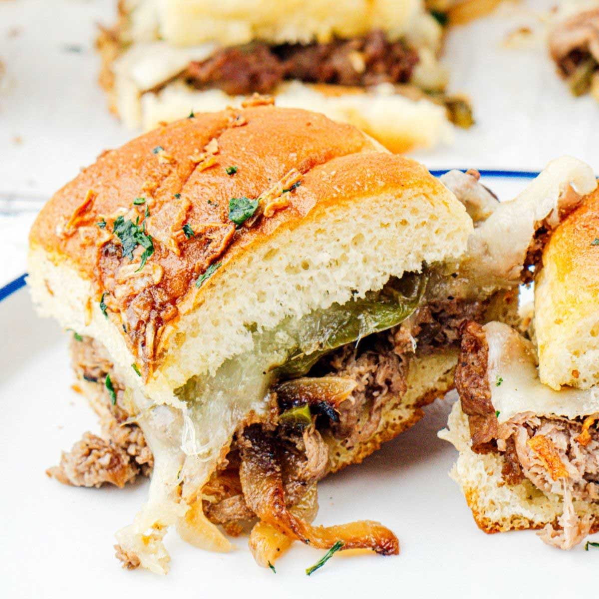 Philly Cheesesteak Sliders – Add Salt & Serve